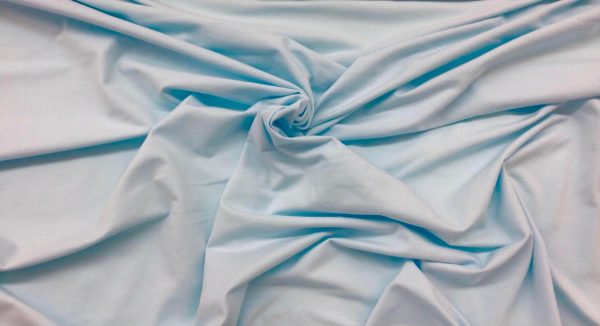 baby blue light blue Cotton Lycra – Fabric – Purpleseamstress Fabric