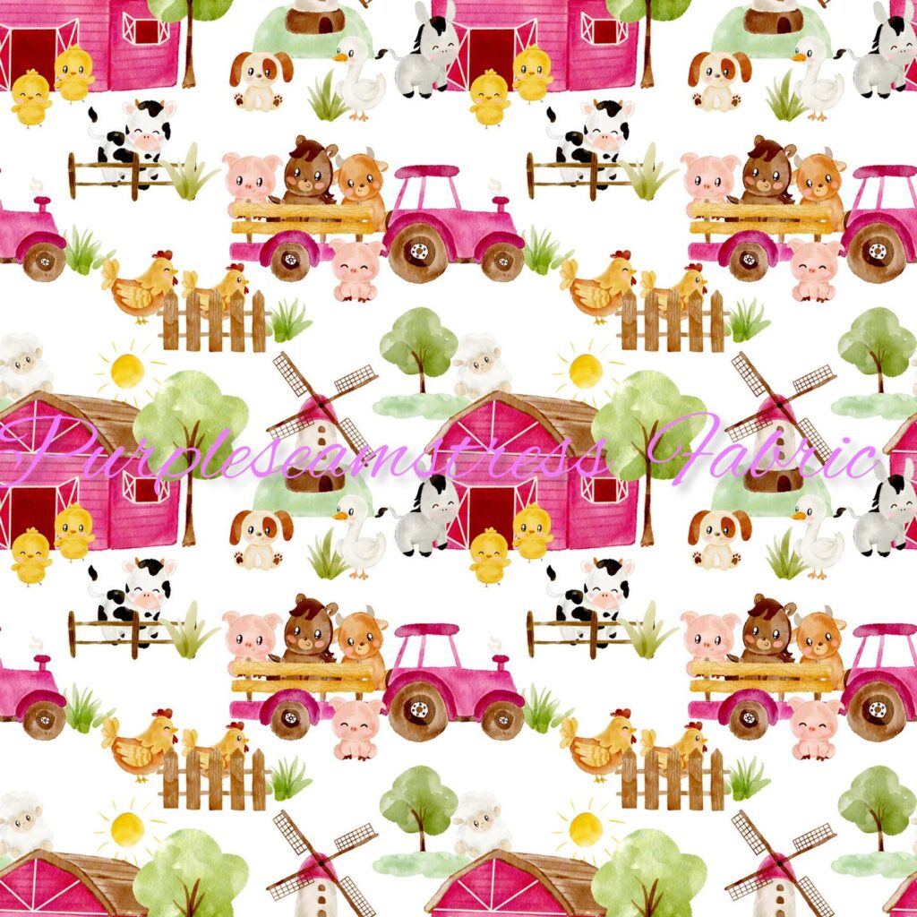 Baby Farm Animals – Purpleseamstress Fabric