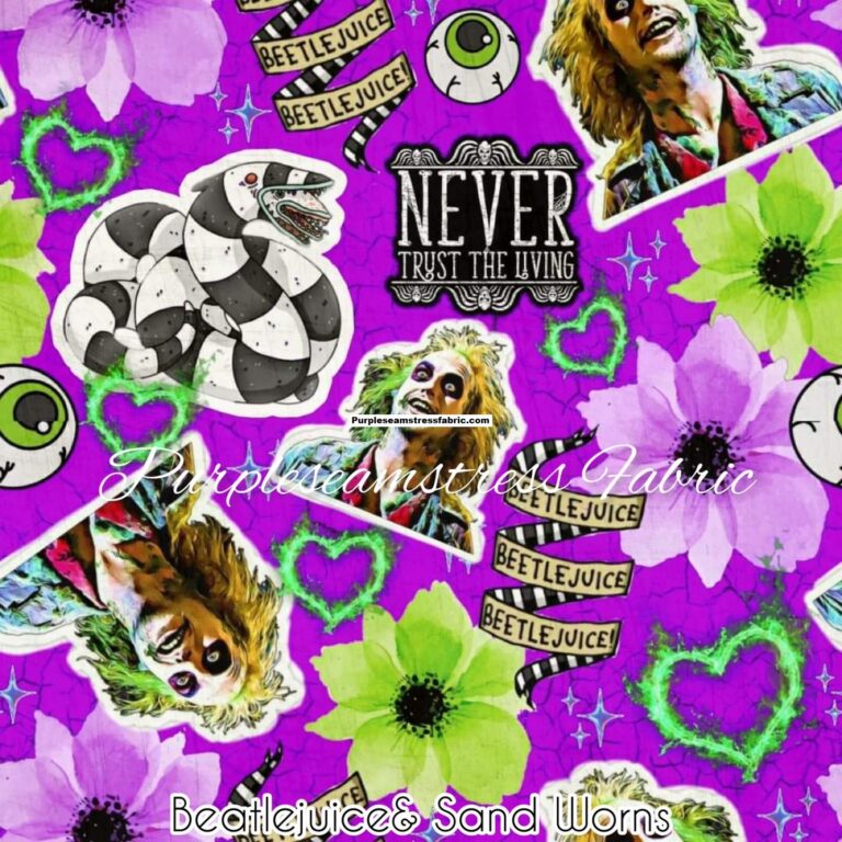 Beetlejuice & Sand Worms – Purpleseamstress Fabric