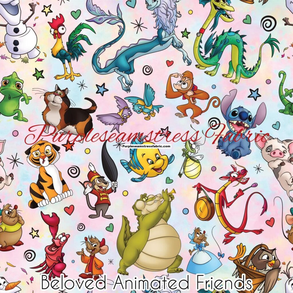 Beloved Animated Friends – Purpleseamstress Fabric