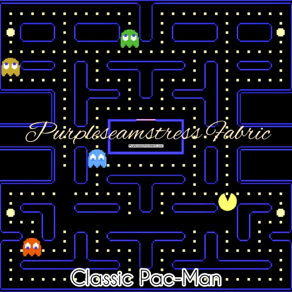 Classic Pacman – Purpleseamstress Fabric