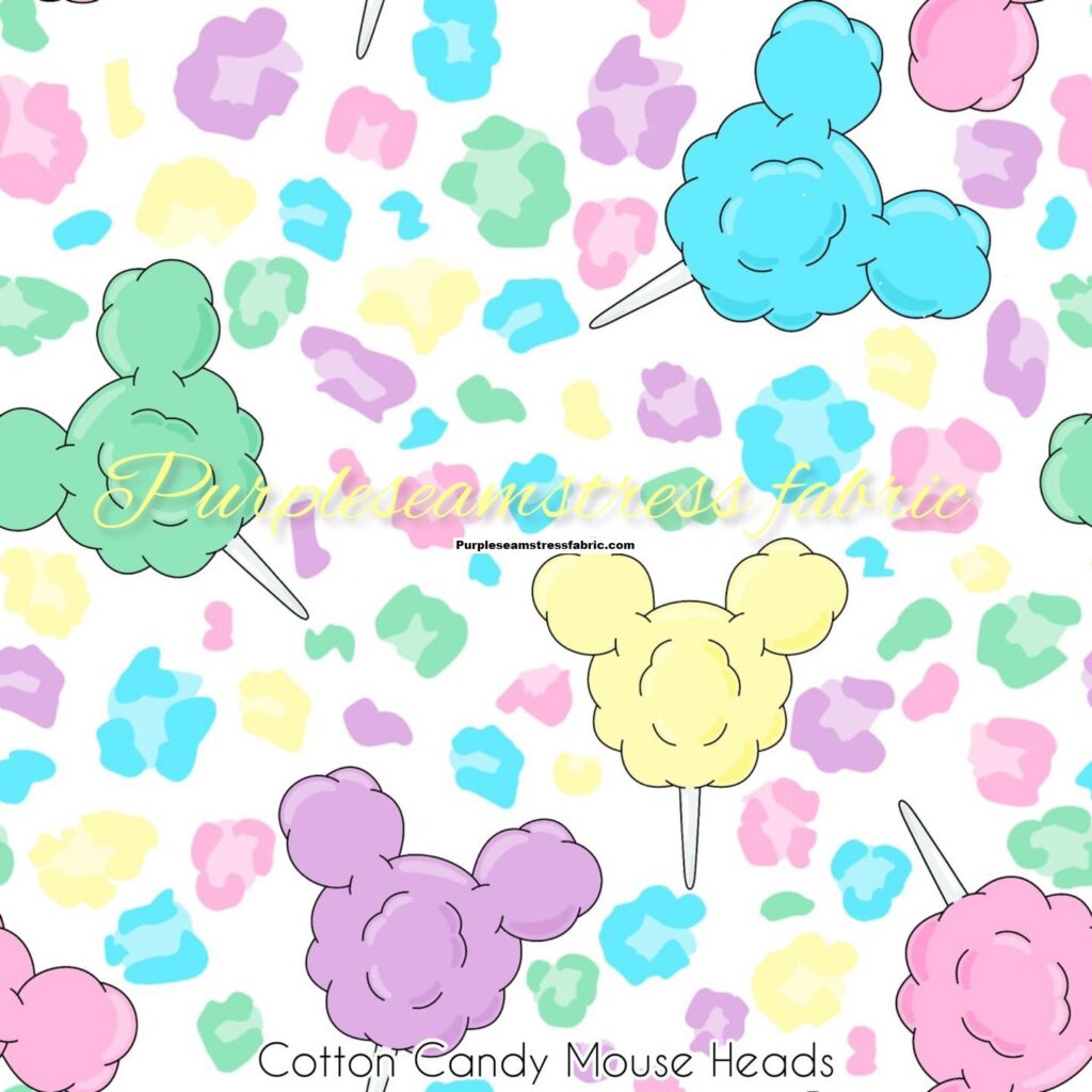 Cotton Candy Mouse Heads – Purpleseamstress Fabric