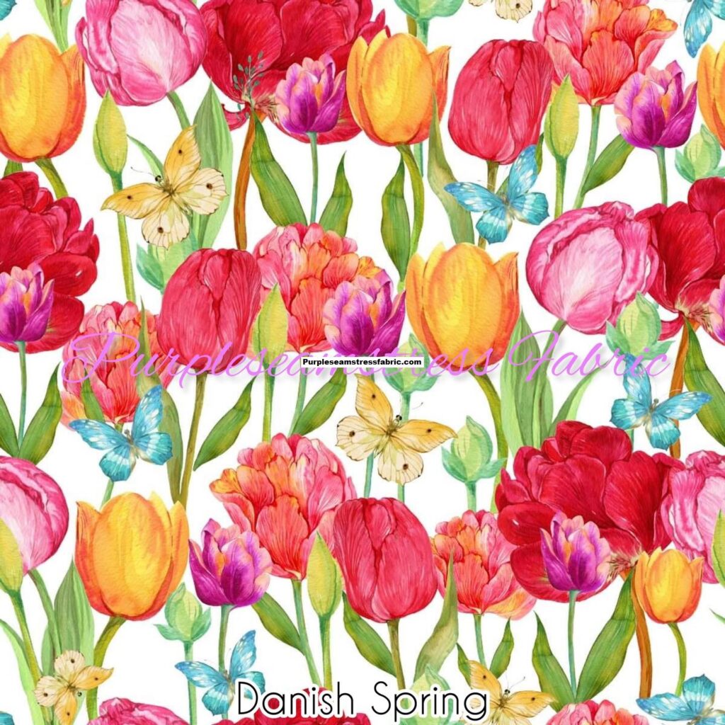 Danish Spring Tulips – Purpleseamstress Fabric