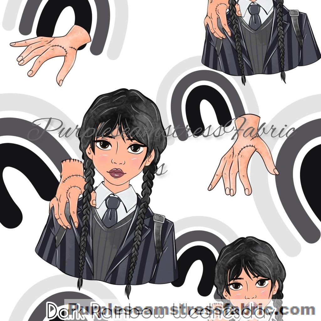 Dark Rainbow Wednesday – Fabric – Purpleseamstress Fabric