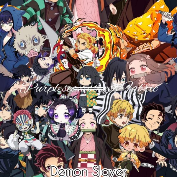 Demon Slayer – Fabric – Purpleseamstress Fabric