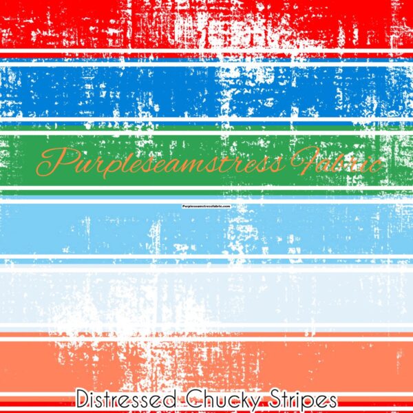 Distressed Chucky Stripes – Fabric – Purpleseamstress Fabric