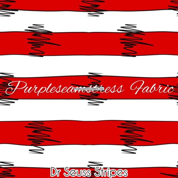 Dr Seuss Stripes – Purpleseamstress Fabric
