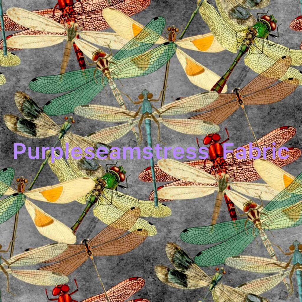 Dragonflies In Flight – Purpleseamstress Fabric