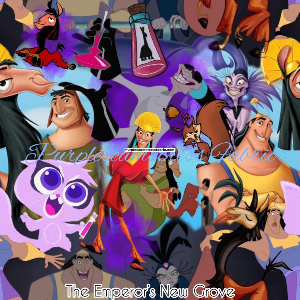 Emperor’s New Groove – Fabric – Purpleseamstress Fabric
