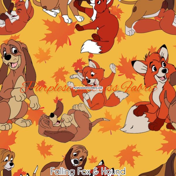 Falling Fox & Hound – Purpleseamstress Fabric