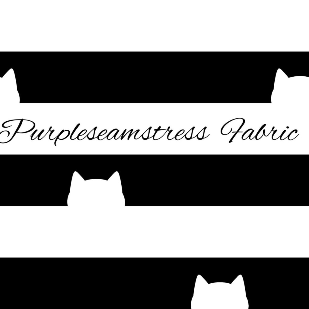 Black & White Gabby’s Dollhouse Stripes – Fabric – Purpleseamstress Fabric