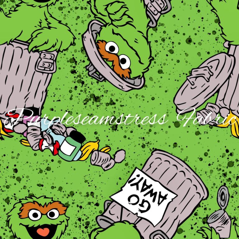 Grouchy Oscar – Fabric – Purpleseamstress Fabric