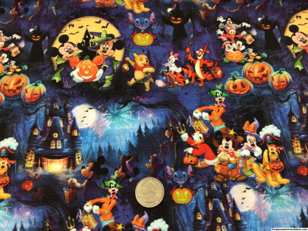 Halloween Haunted Mouse – Fabric – Purpleseamstress Fabric