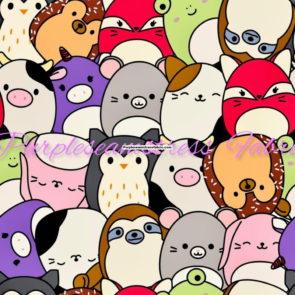 Huggable Squishmallows – Fabric – Purpleseamstress Fabric