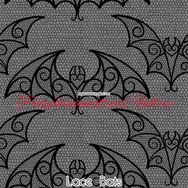 Lace Bats Cotton Lycra – Purpleseamstress Fabric