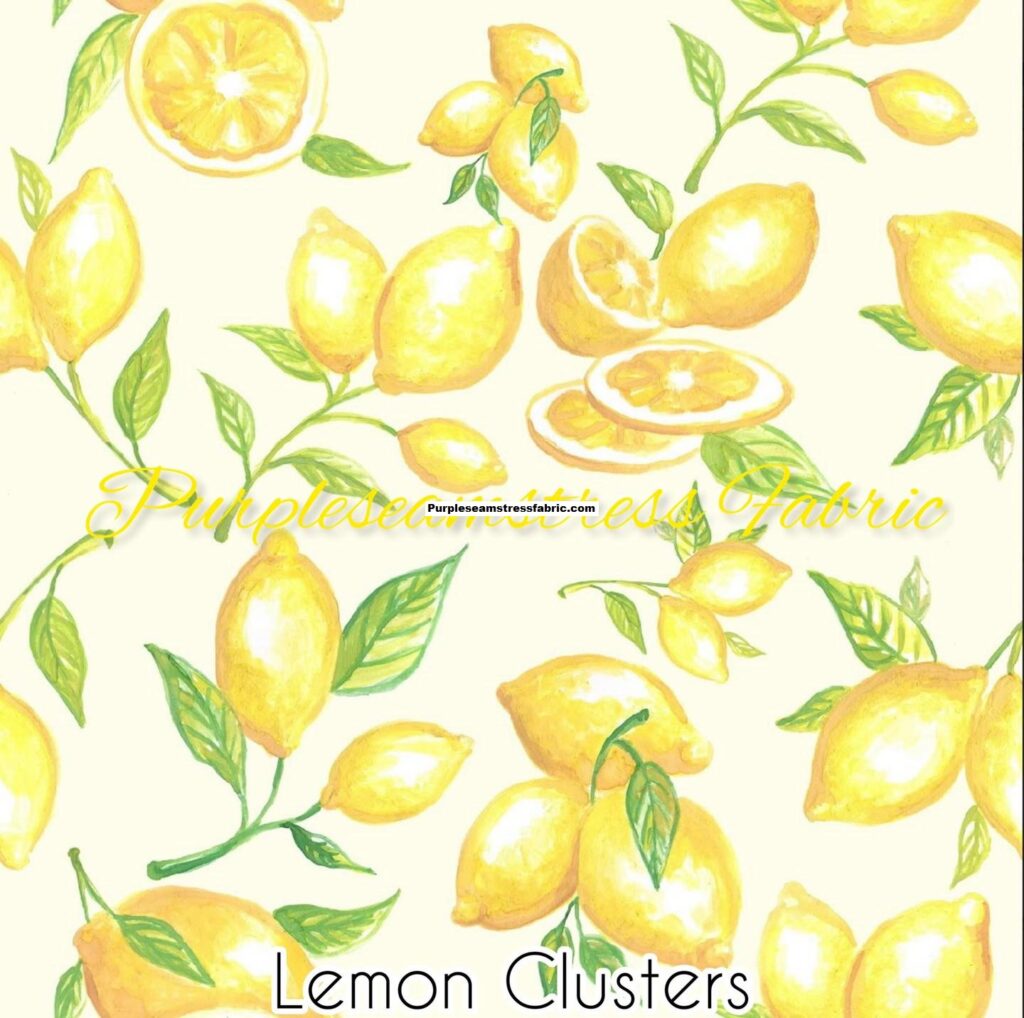 Lemon Clusters – Purpleseamstress Fabric