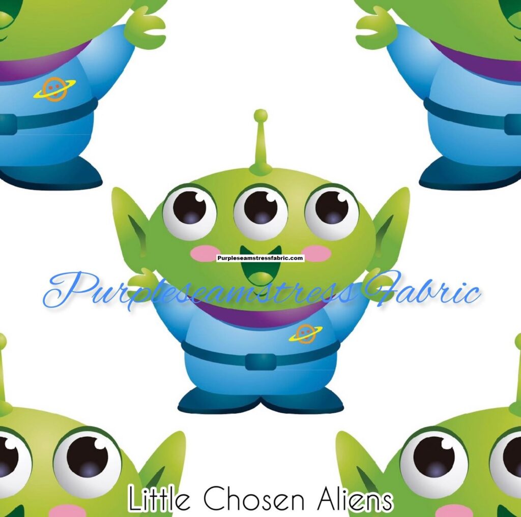 Little Chosen Alien Cotton Lycra – Purpleseamstress Fabric