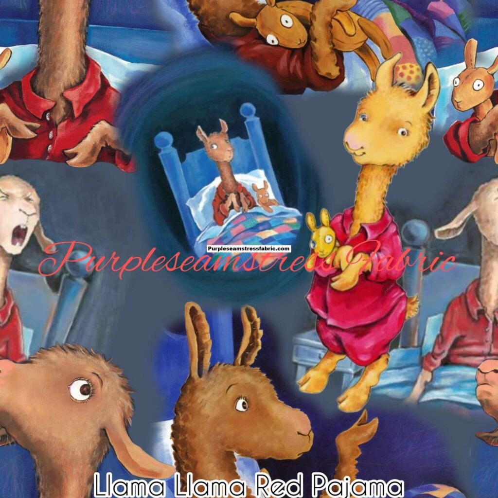 Llama Llama Red Pajama – Purpleseamstress Fabric