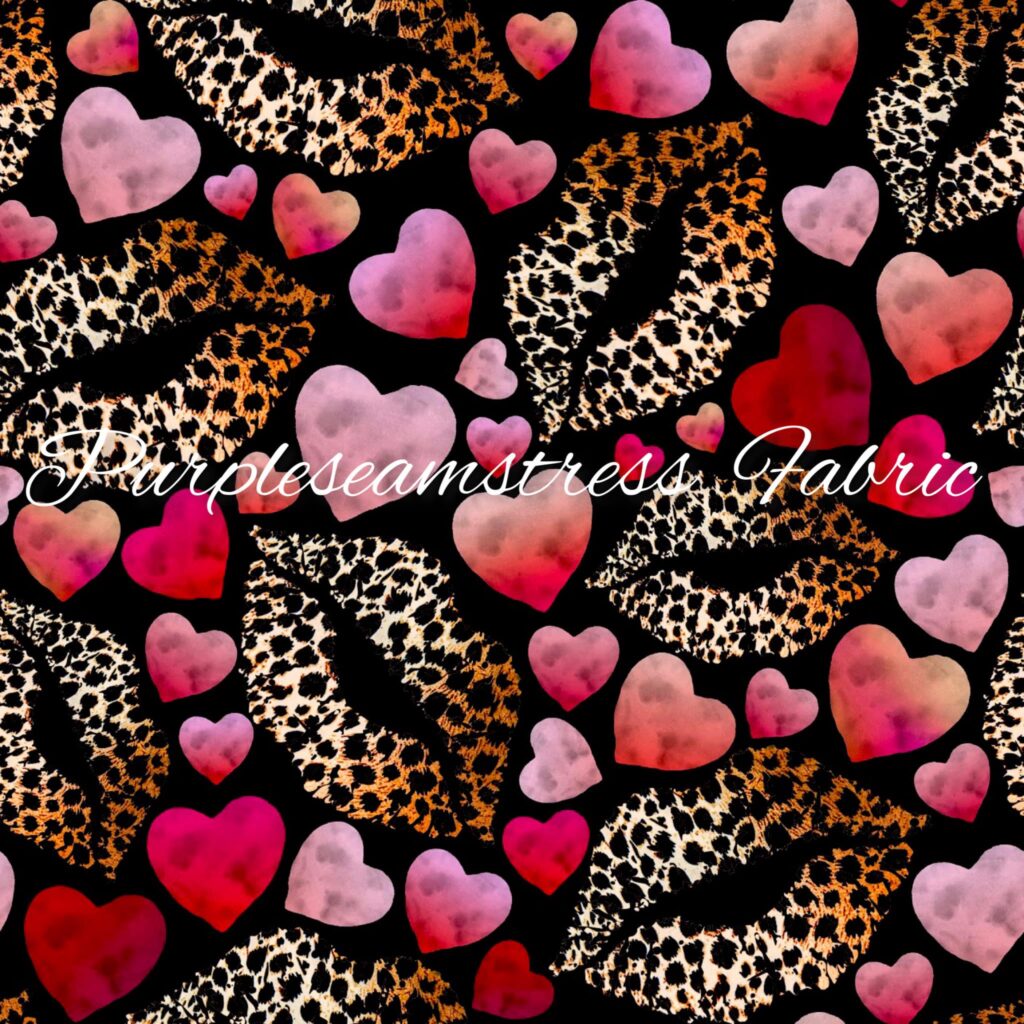 Lovely Leopard Lips – Purpleseamstress Fabric