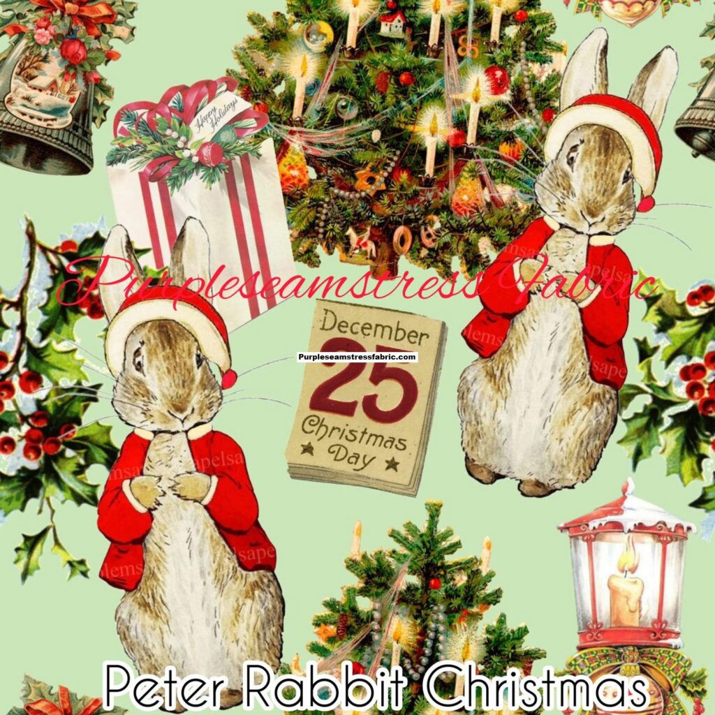 Peter Rabbit Christmas – Purpleseamstress Fabric