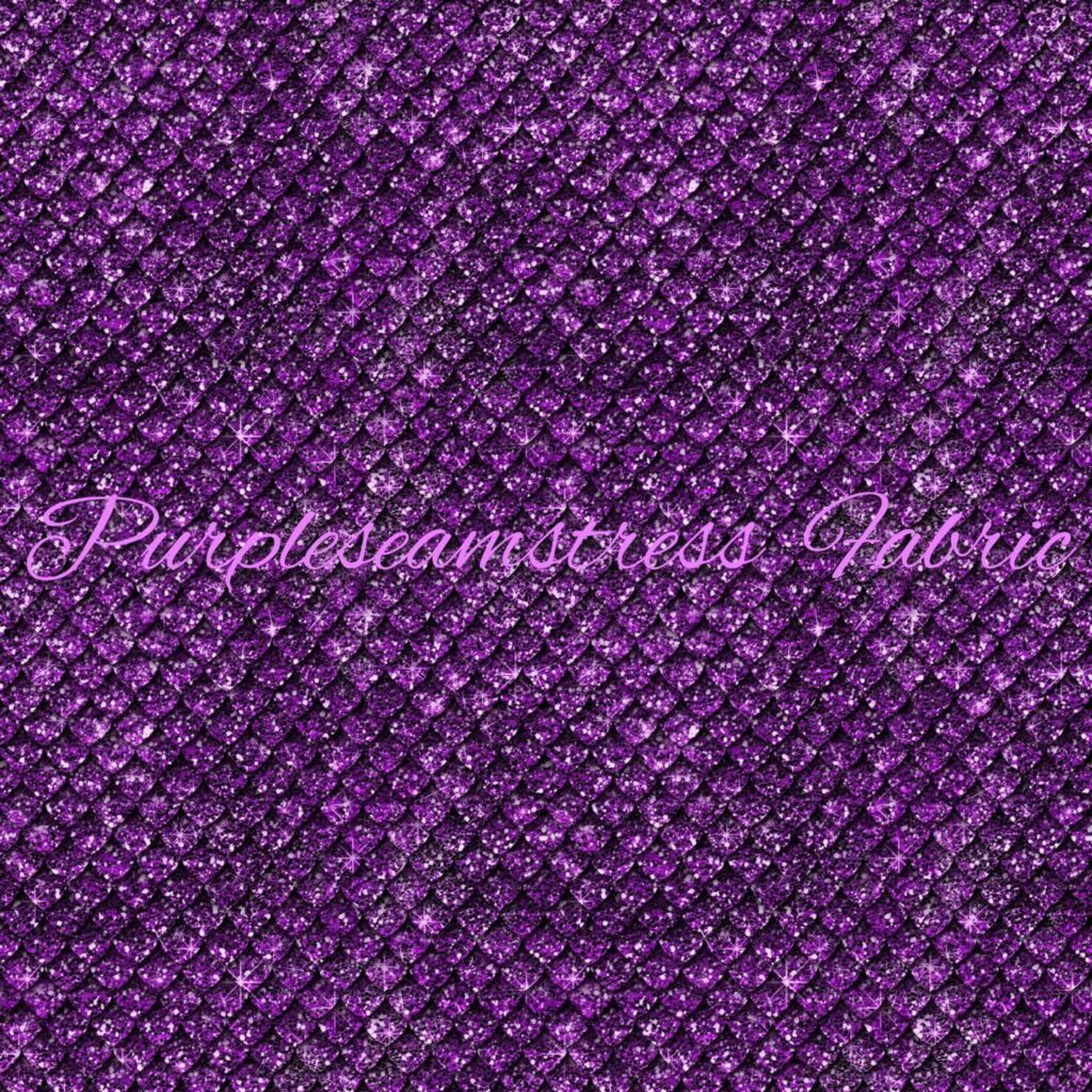 Plum Glitter Dragon Scales – Purpleseamstress Fabric