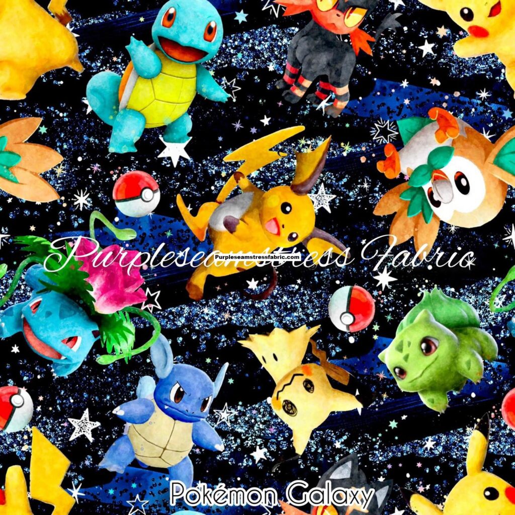 Pokémon Galaxy – Purpleseamstress Fabric