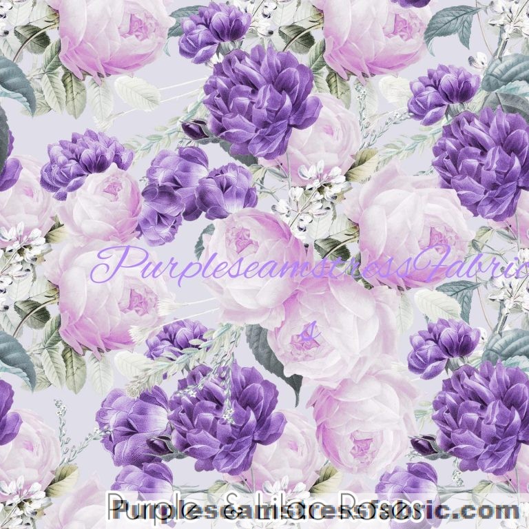 Purple & Lilac Roses – Purpleseamstress Fabric