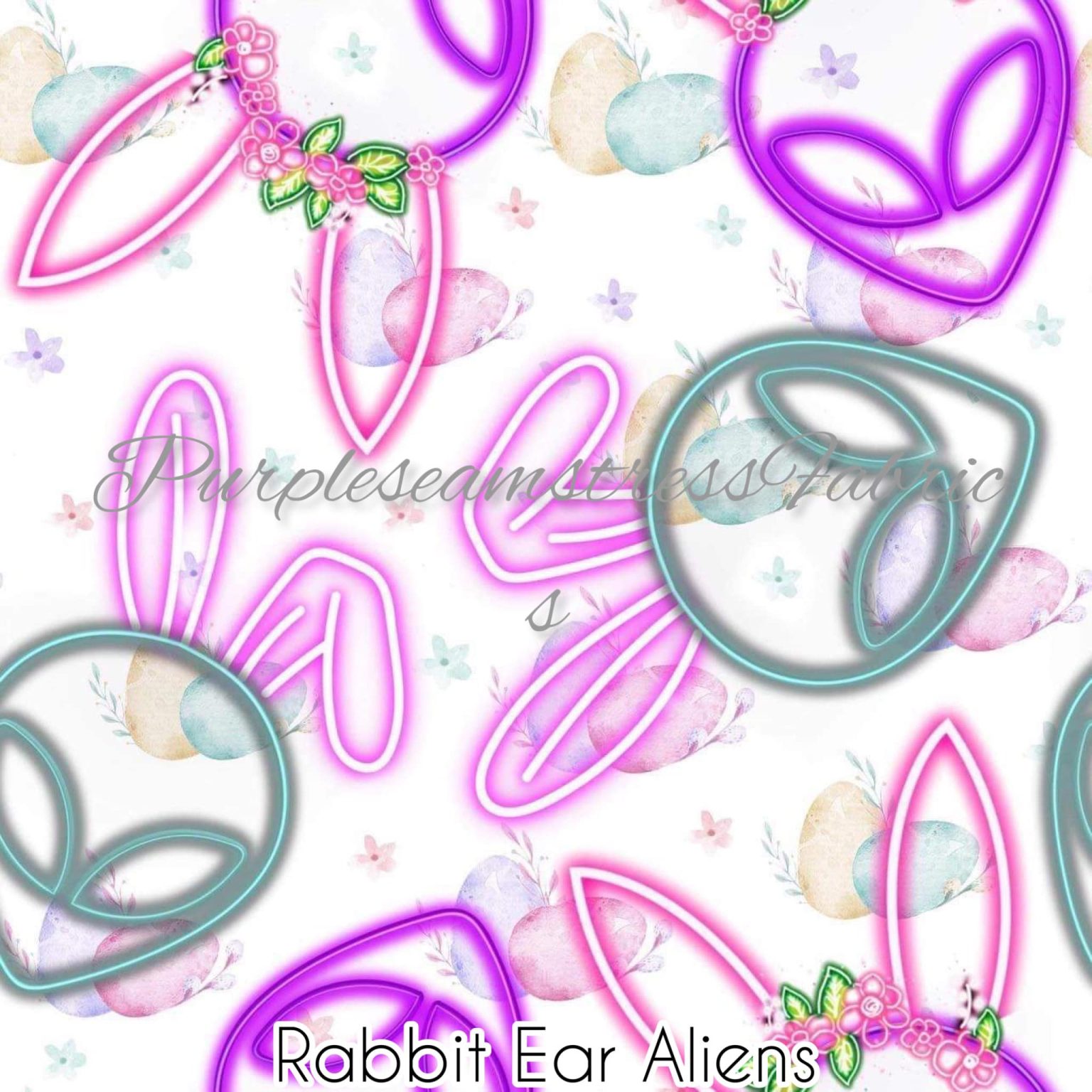 Rabbit Ear Aliens – Purpleseamstress Fabric
