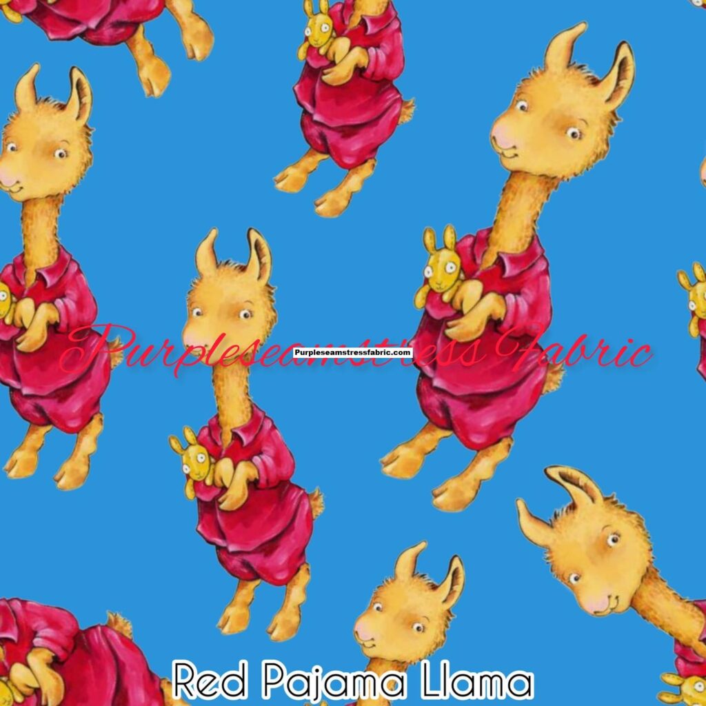 Red Pajama Llama – Purpleseamstress Fabric