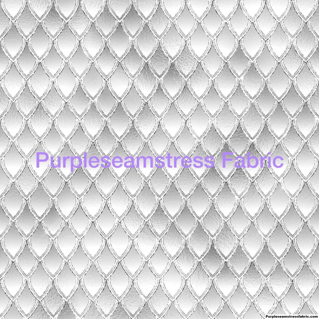 Smokey White Dragon Scales – Purpleseamstress Fabric