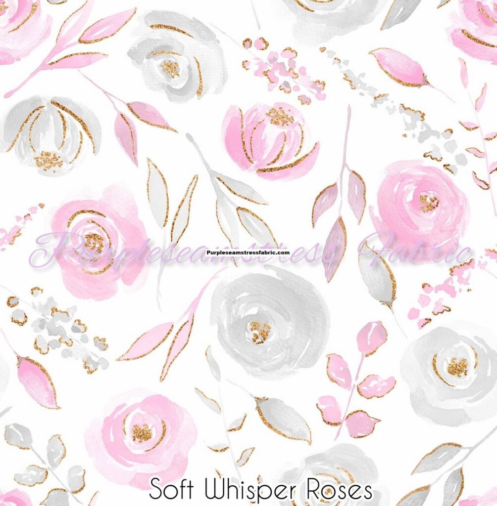 Soft Whisper Roses – Purpleseamstress Fabric