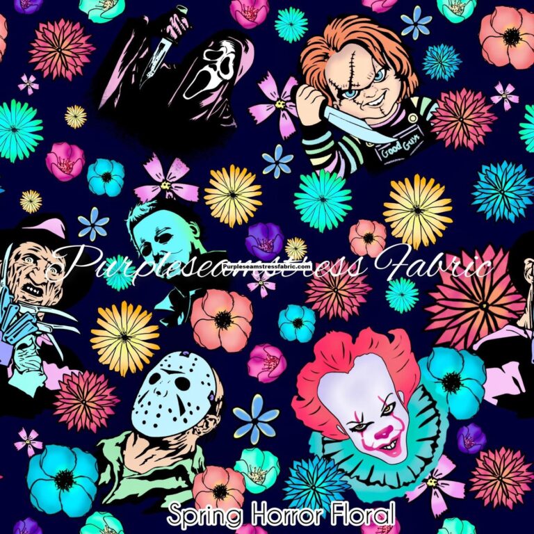 Spring Horror Floral – Purpleseamstress Fabric