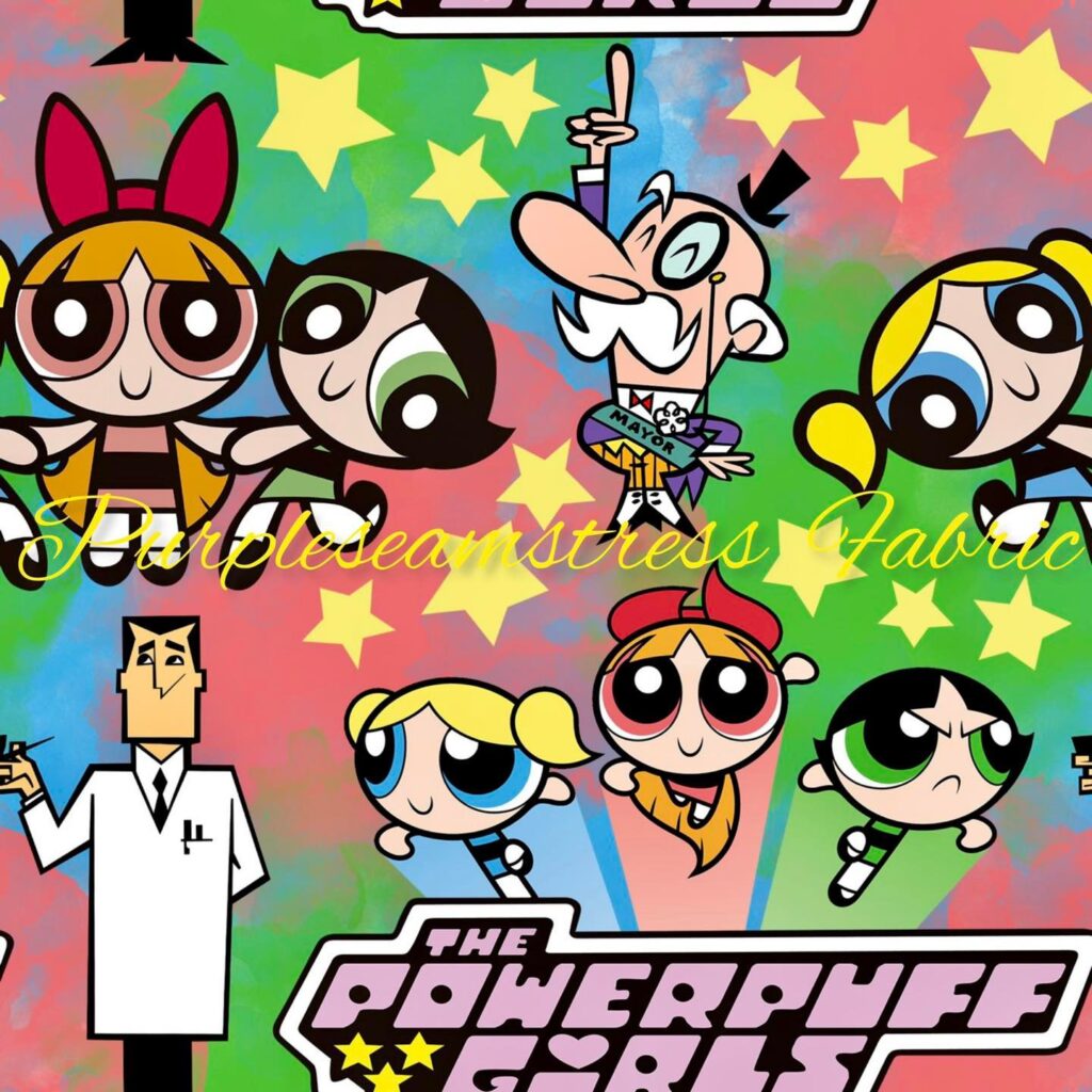 Star Powerpuff Girls – Fabric – Purpleseamstress Fabric