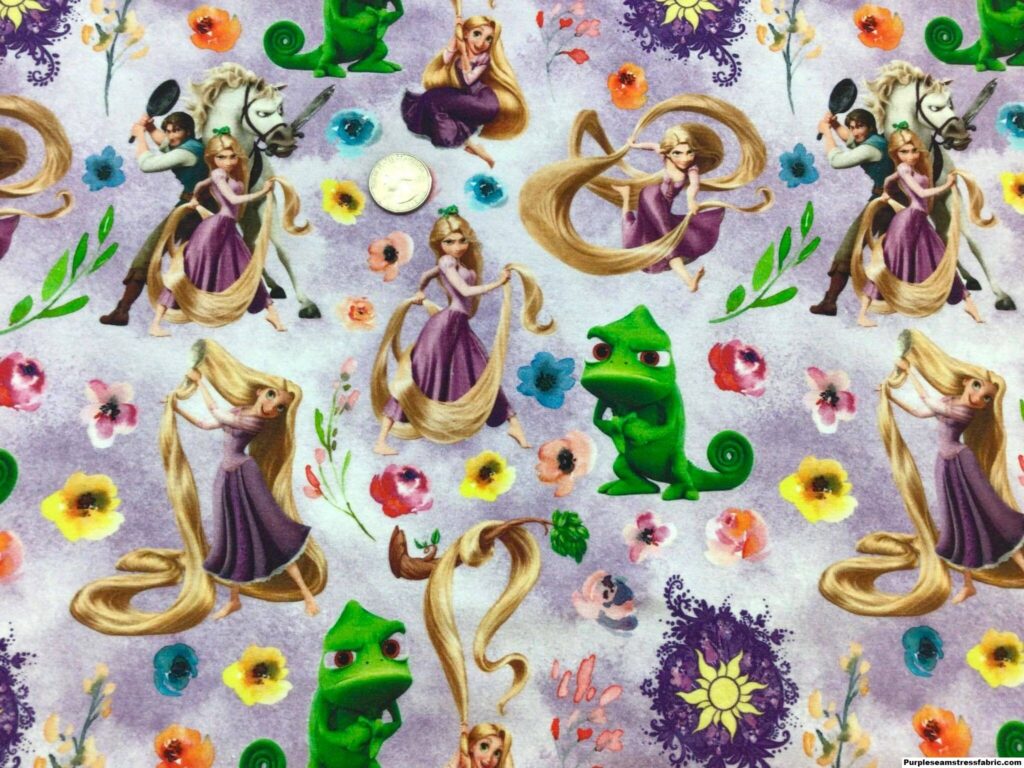 Tangled on Floral cotton Lycra – Fabric – Purpleseamstress Fabric