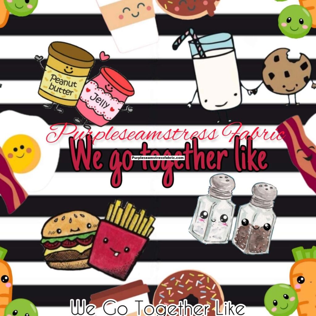 Striped We Go Together Like – Fabric – Purpleseamstress Fabric