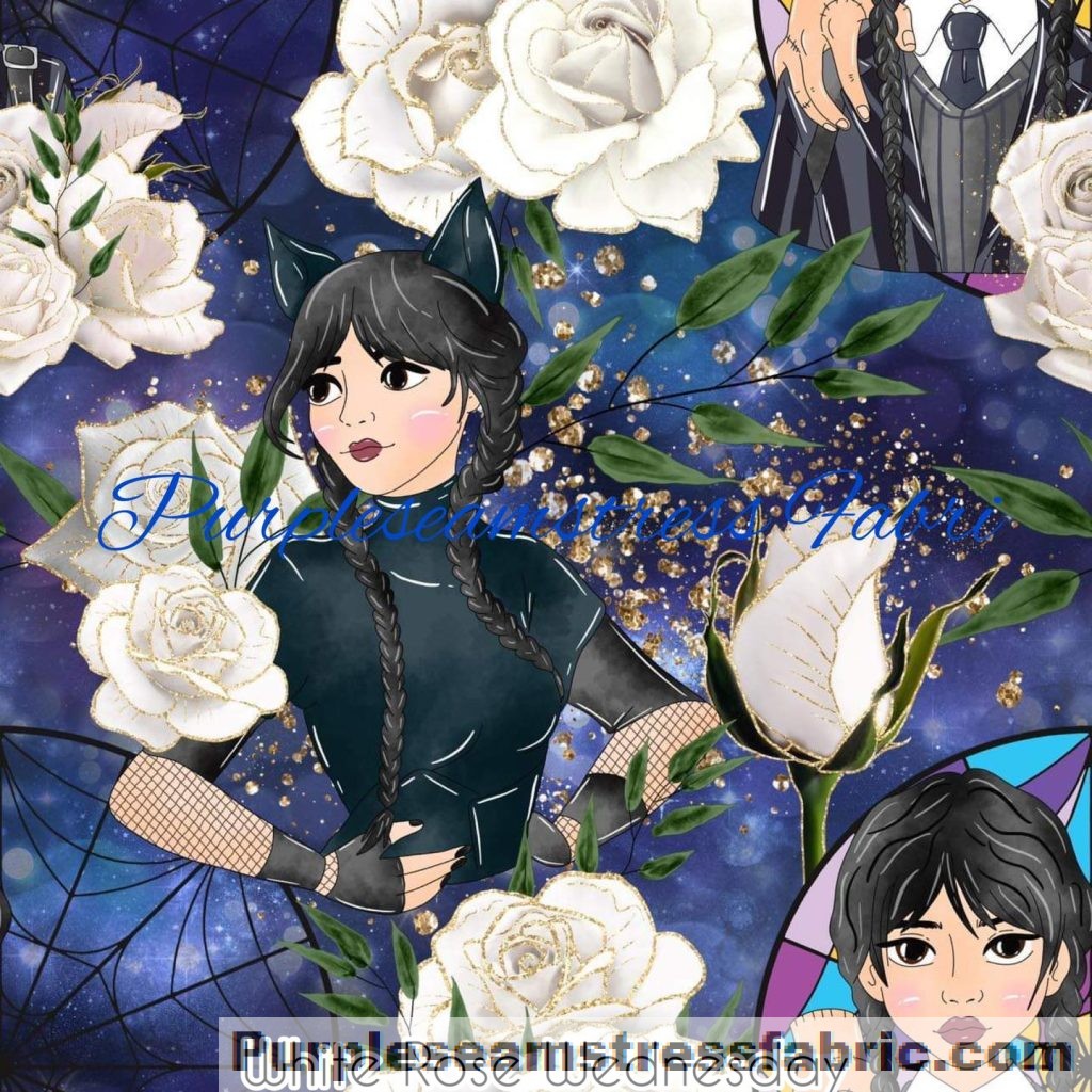 White Rose Wednesday – Fabric – Purpleseamstress Fabric