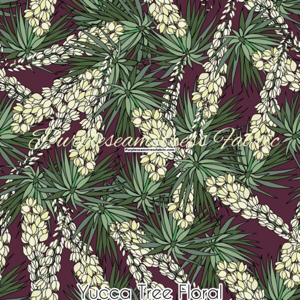 Yucca Tree Floral – Purpleseamstress Fabric