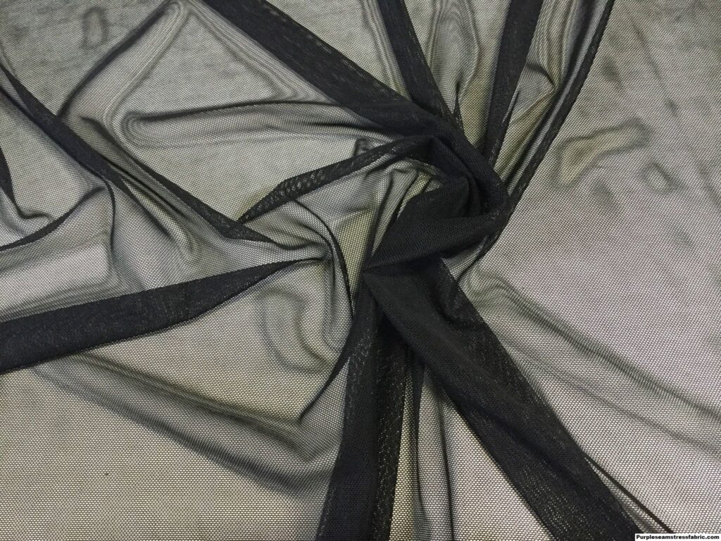 Black Supportive Powermesh/Power Mesh/Power Net – Purpleseamstress Fabric