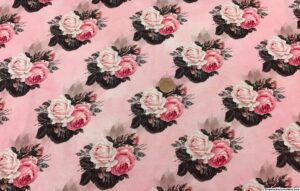 Blush Bouquets on pink – Purpleseamstress Fabric