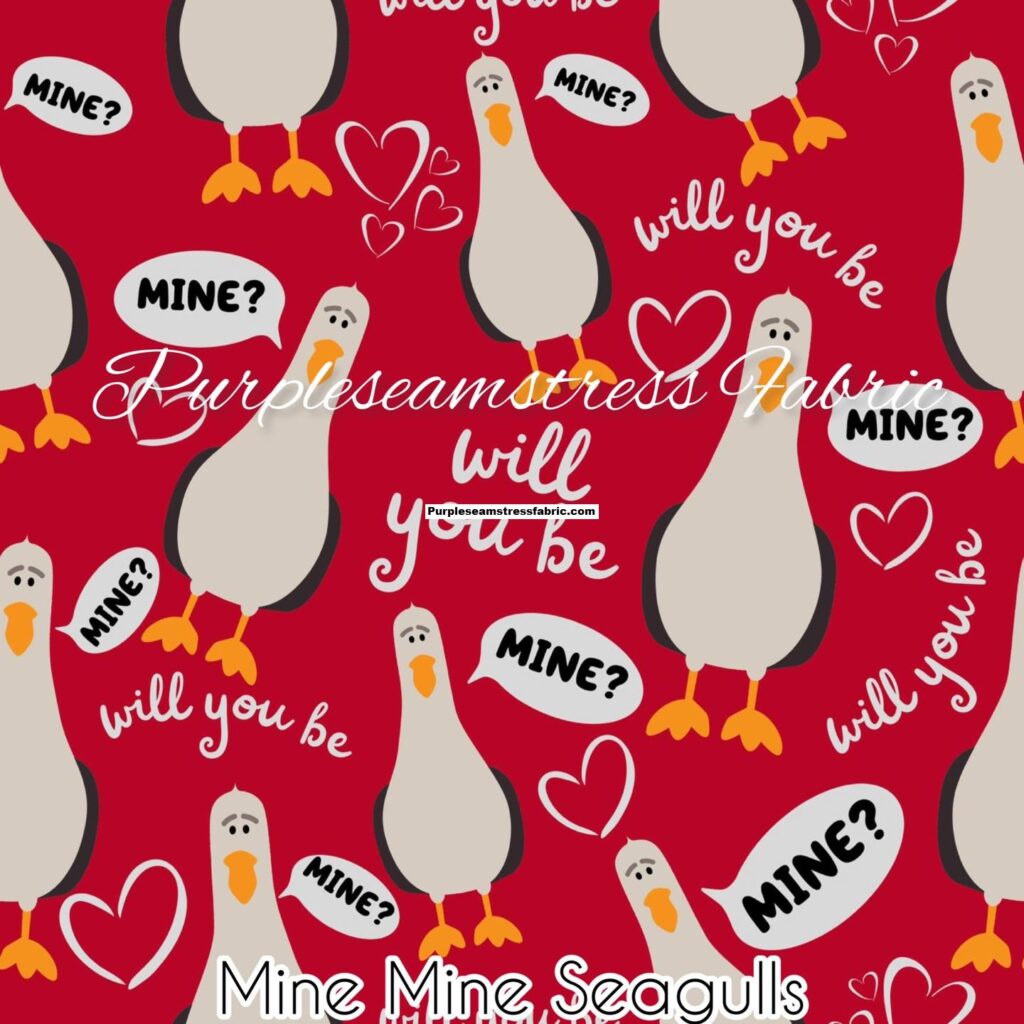 Mine Mine Seagulls – Fabric – Purpleseamstress Fabric