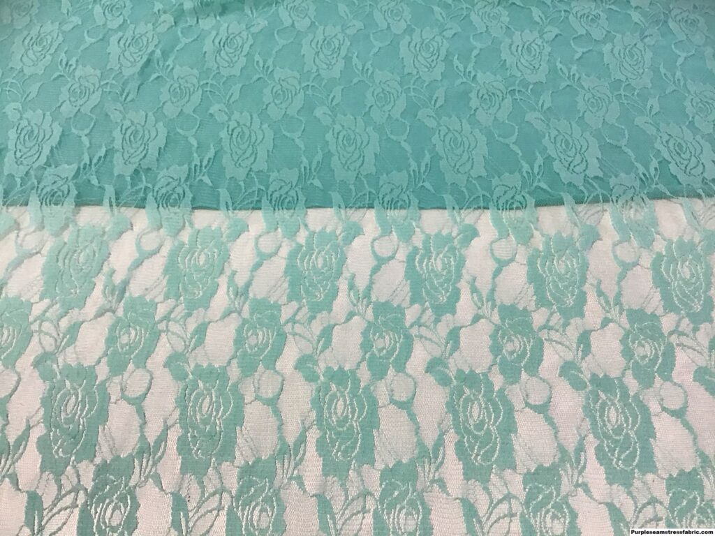 Mint Stretch Lace – Purpleseamstress Fabric
