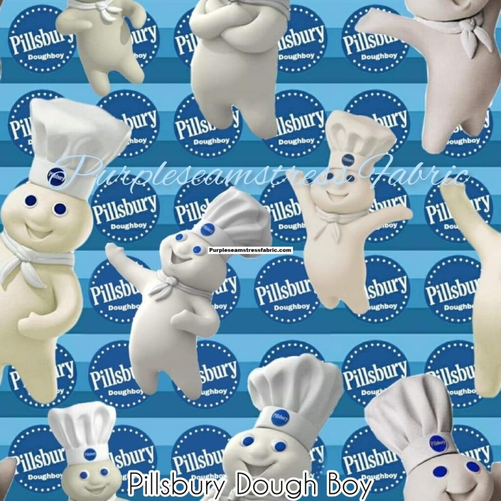 Pillsbury Dough Boy – Fabric – Purpleseamstress Fabric