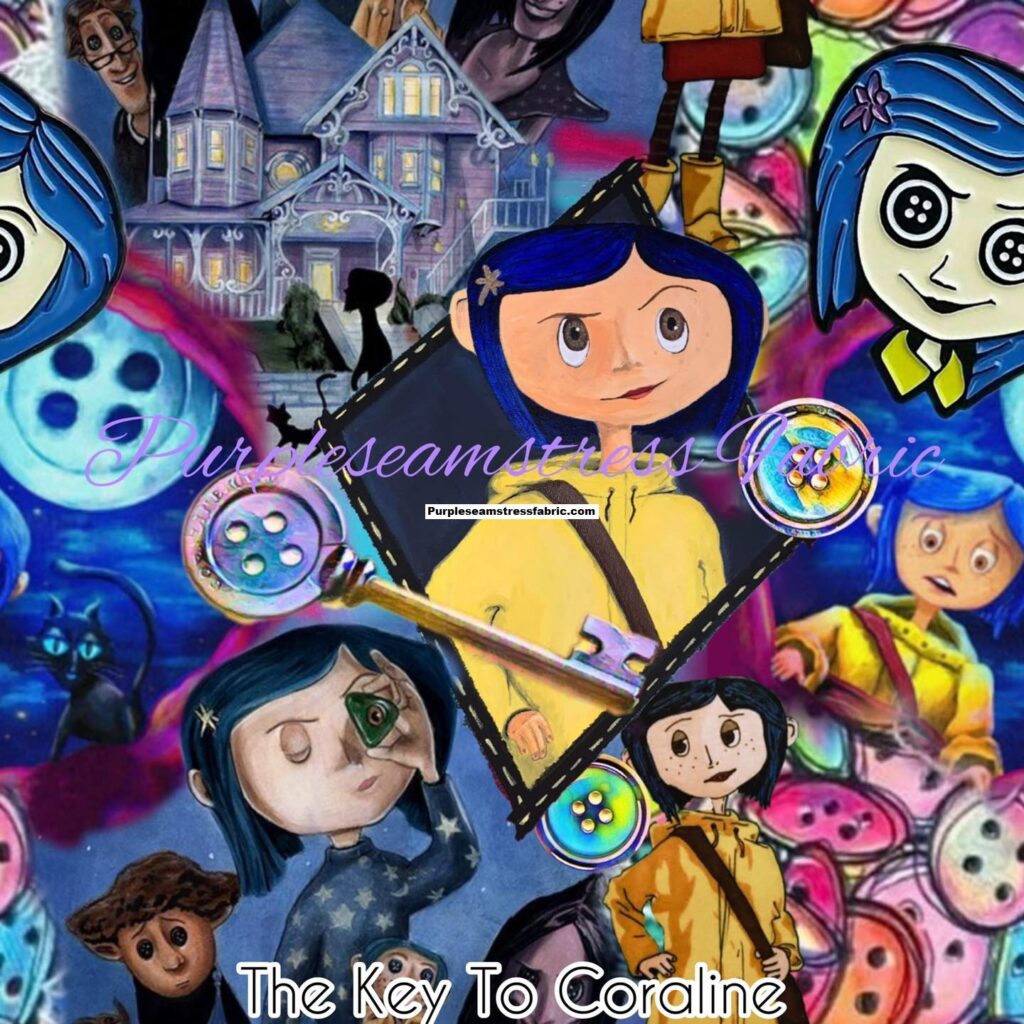 The Key to Coraline – Fabric – Purpleseamstress Fabric