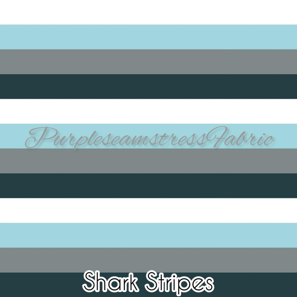Shark Stripes – Fabric – Purpleseamstress Fabric