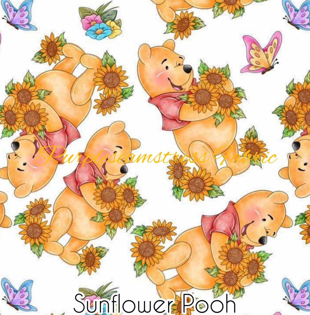 Sunflower Pooh – Purpleseamstress Fabric