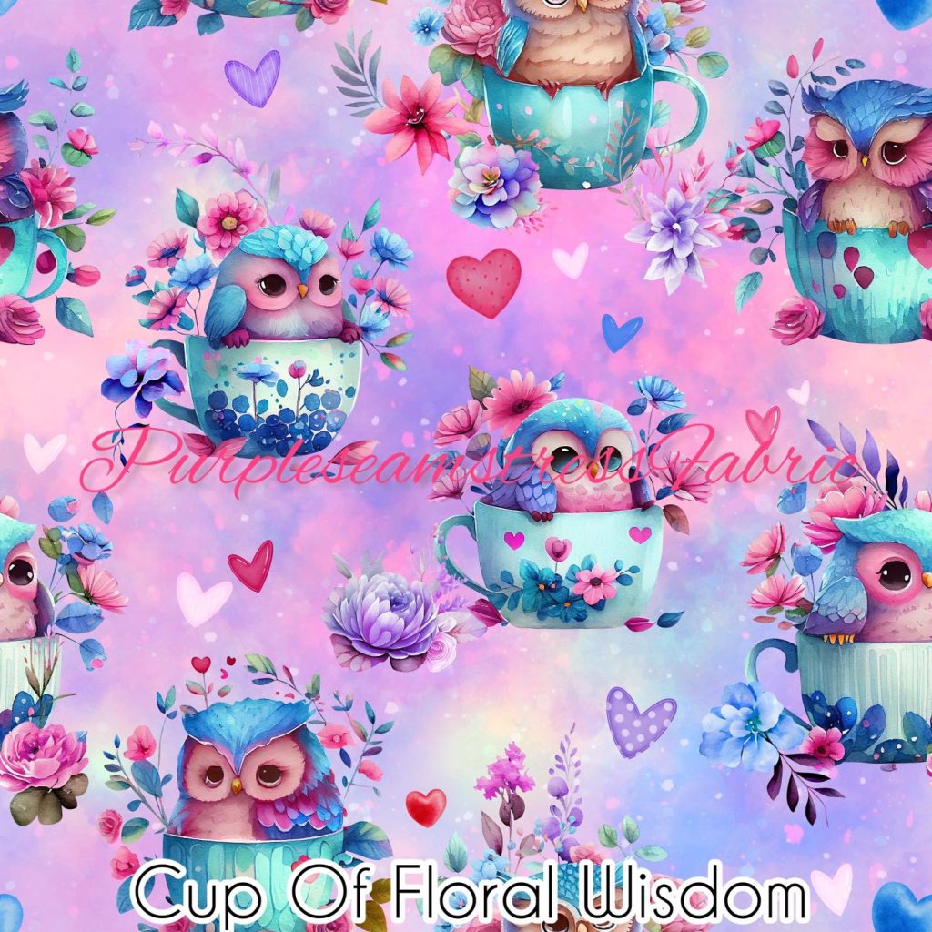 Cup of Floral Wisdom – Purpleseamstress Fabric