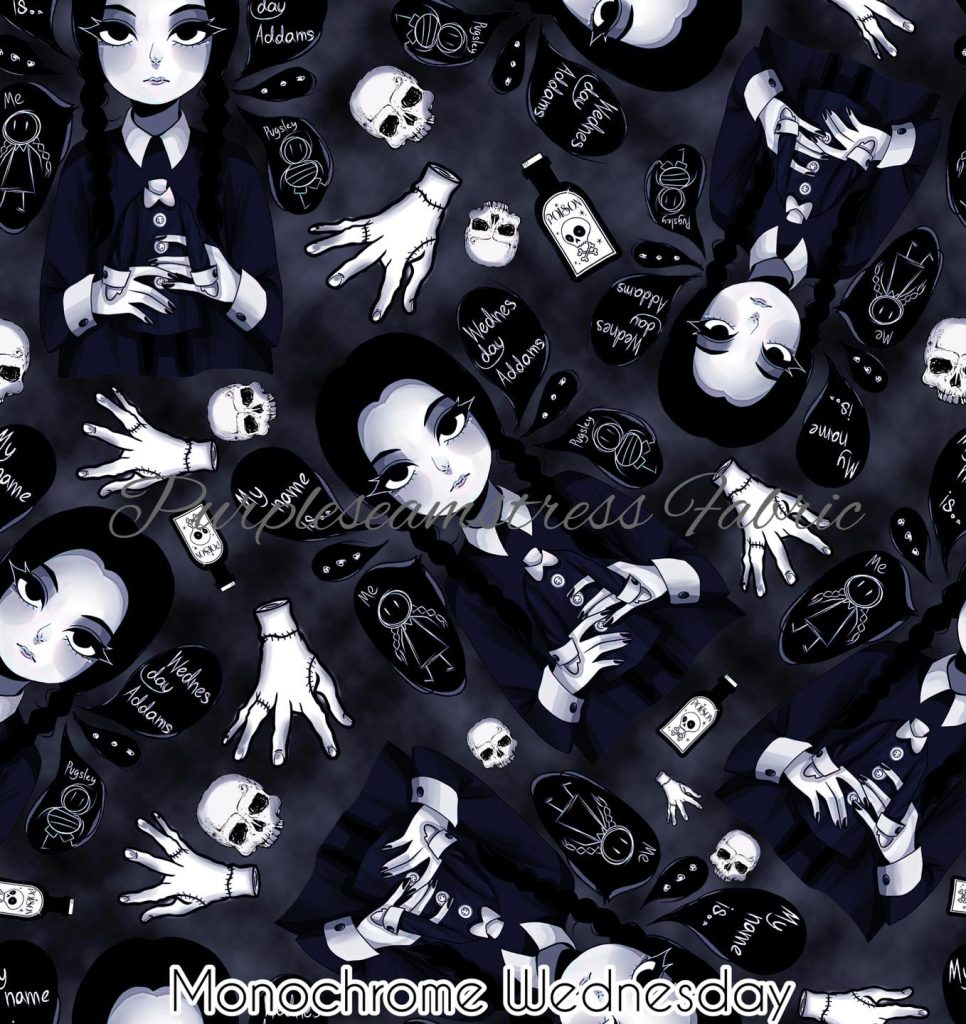 Monochrome Wednesday – Fabric – Purpleseamstress Fabric