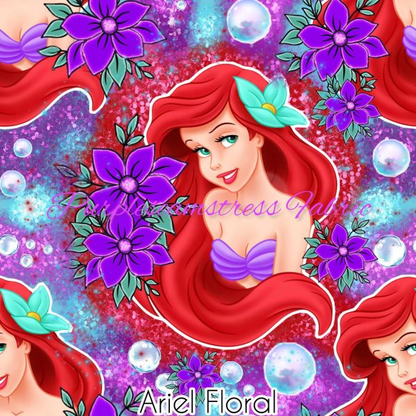Ariel Floral – Fabric – Purpleseamstress Fabric
