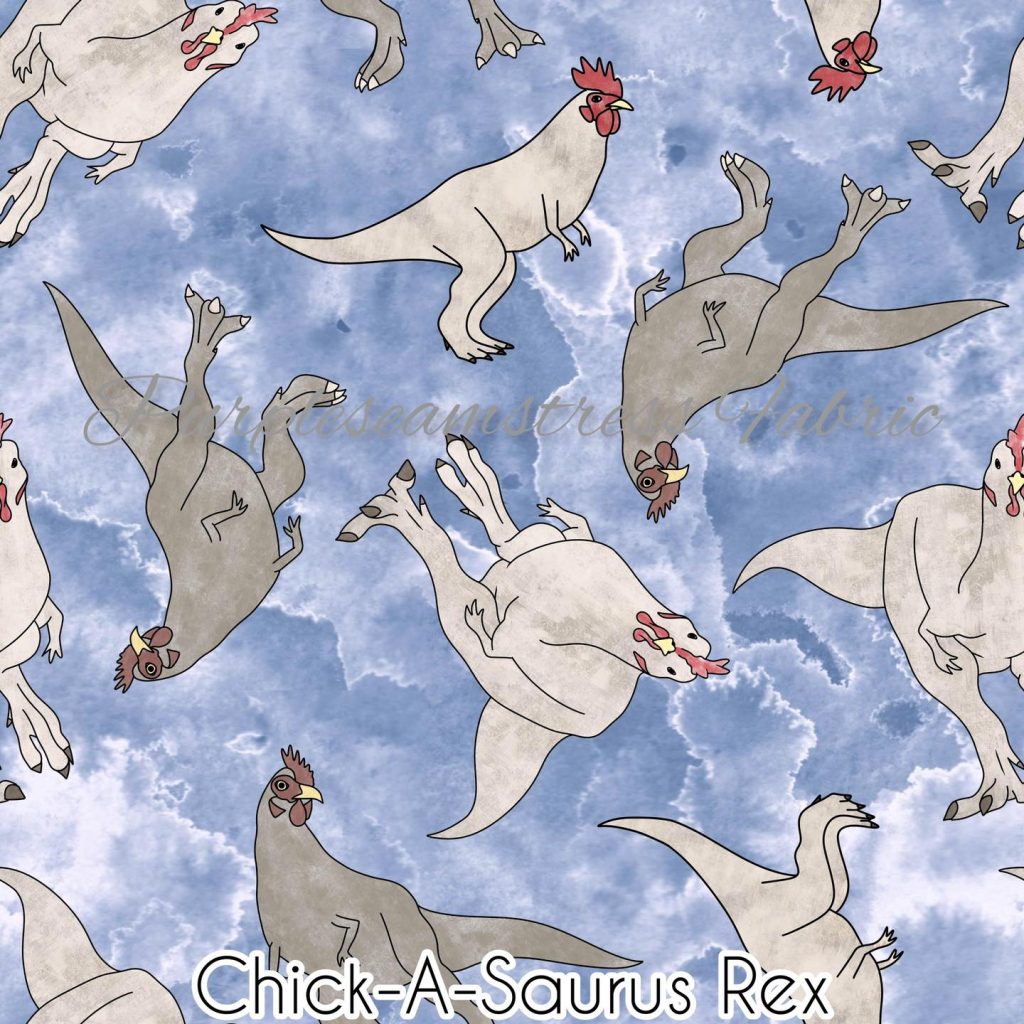 Chick-A-saurus Rex – Purpleseamstress Fabric