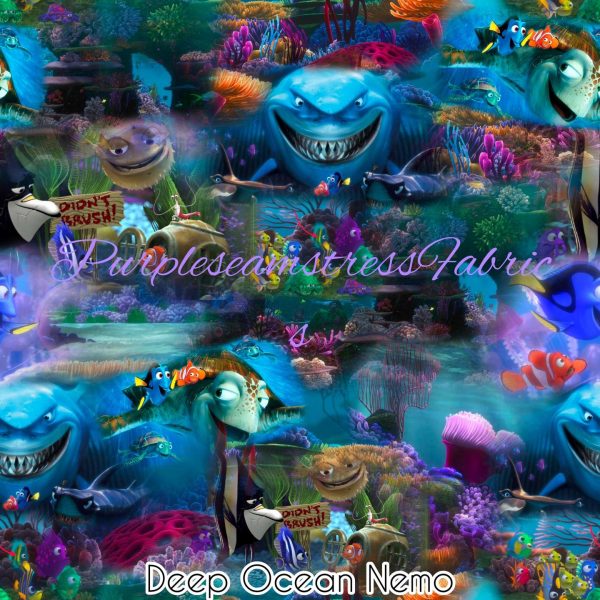 Deep Ocean Nemo – Fabric – Purpleseamstress Fabric